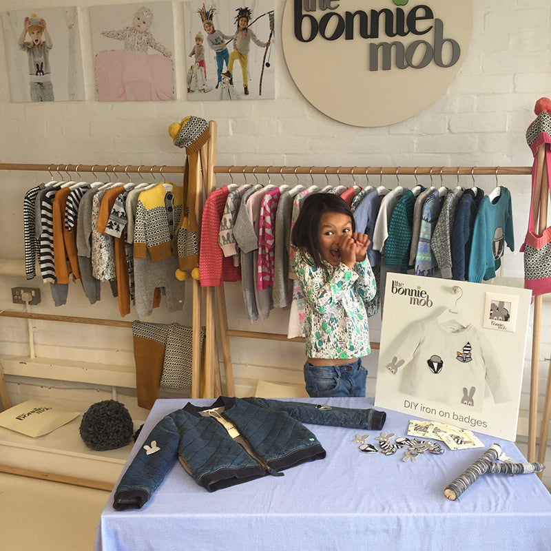 Iron-on our badges demo by Edie